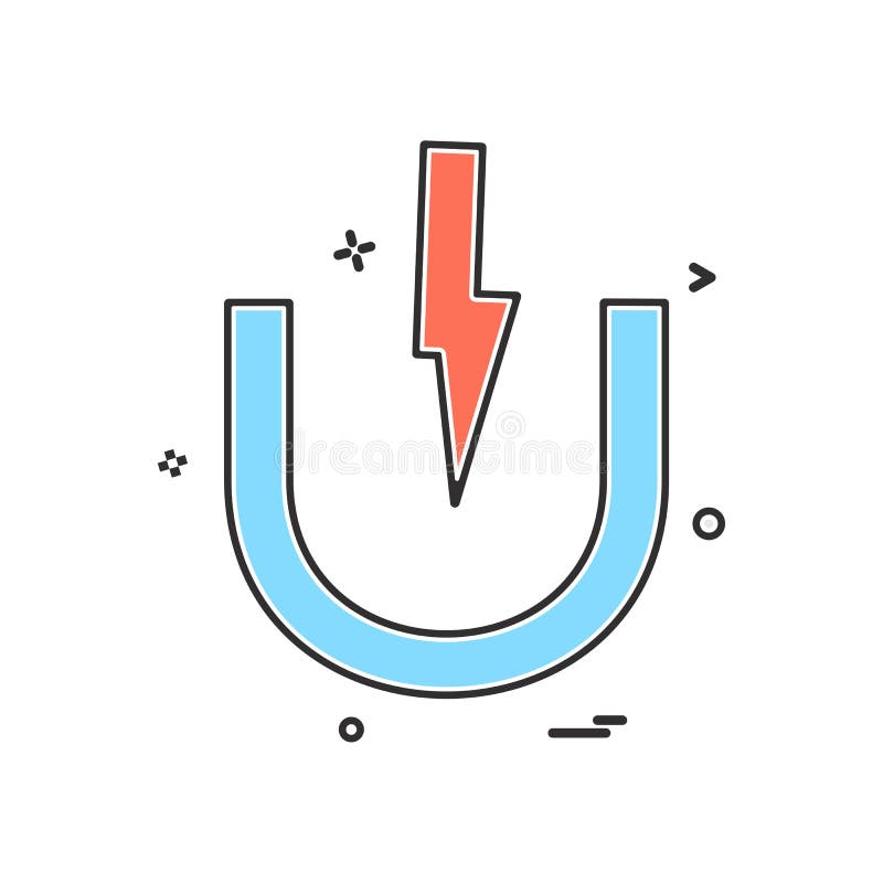 Magnet power icon stock vector. Illustration of vector - 254771820