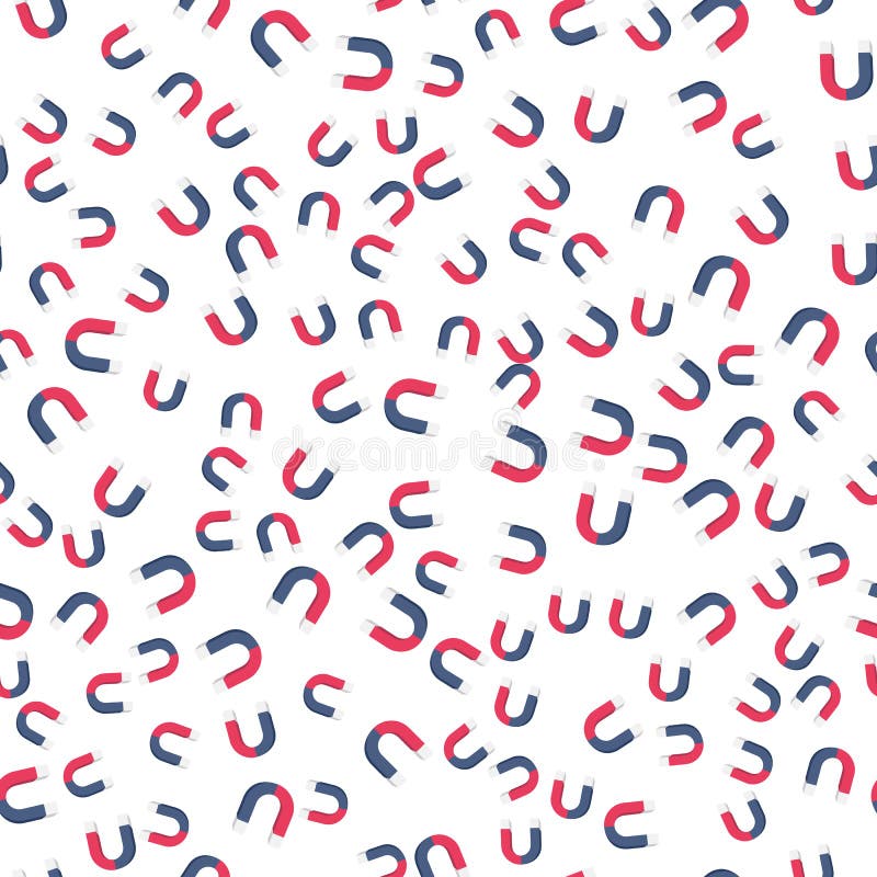 Magnet Seamless Pattern Background. Vector Illustration Stock ...