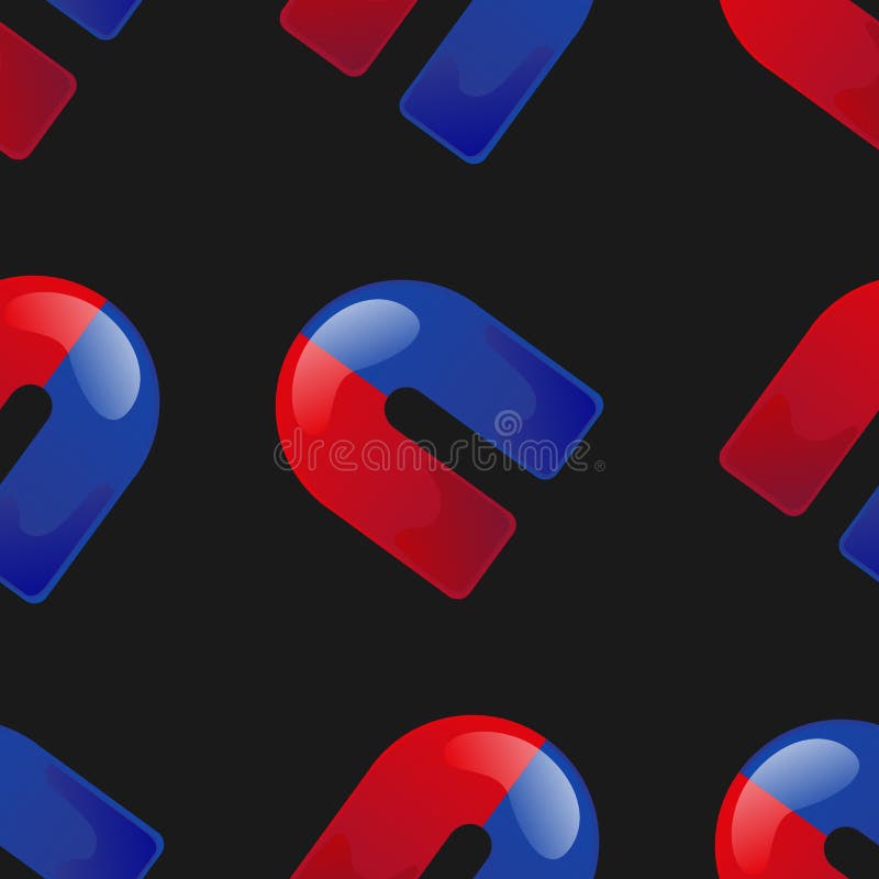 Magnet seamless pattern stock vector. Illustration of iron - 138993912