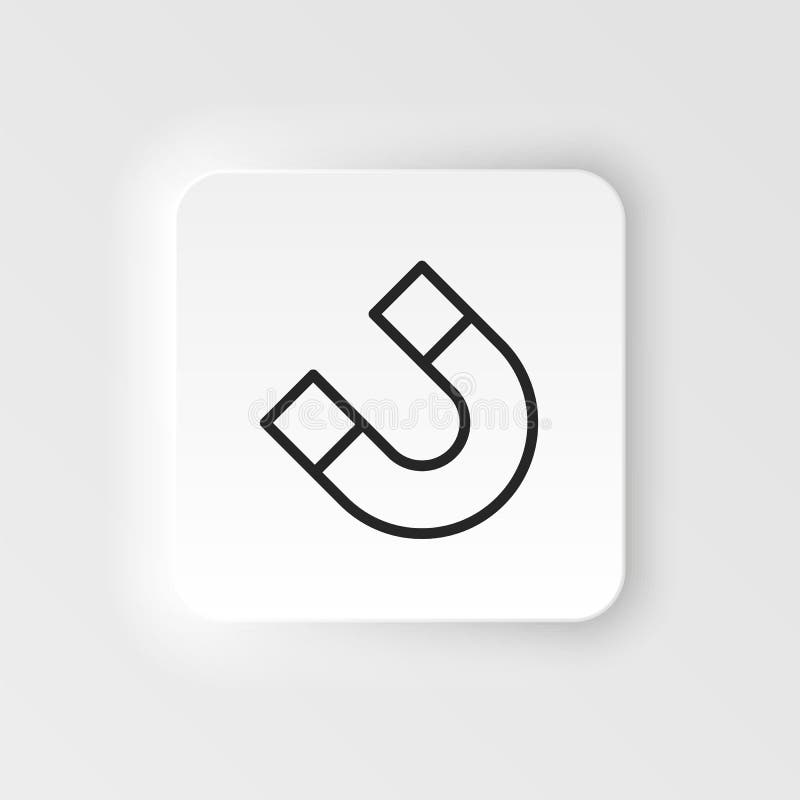 Magnet, Snap Vector Icon. Element of Design Tool for Mobile Concept and ...