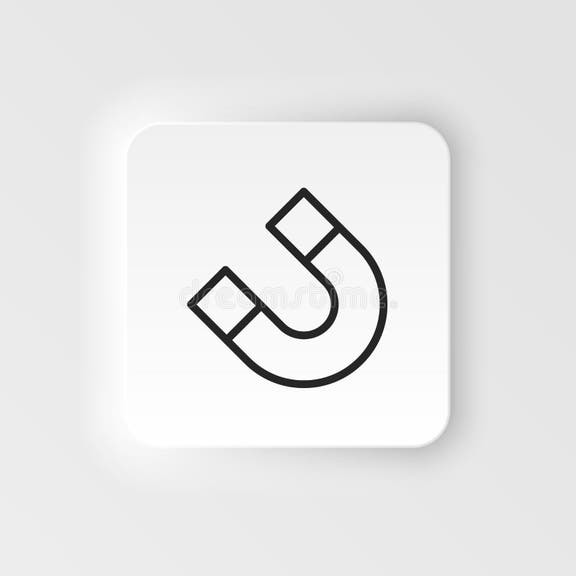 Magnet, Snap Vector Icon. Element of Design Tool for Mobile Concept and ...
