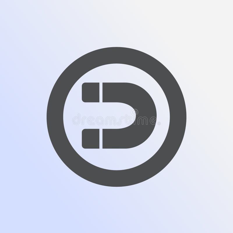 Magnet Symbol. Electromagnetism Symbol Illustration Stock Illustration ...