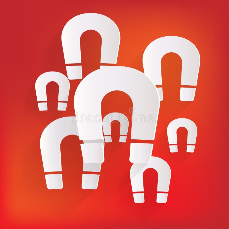 Magnet Symbol. Electromagnetism Symbol Stock Vector - Illustration of ...