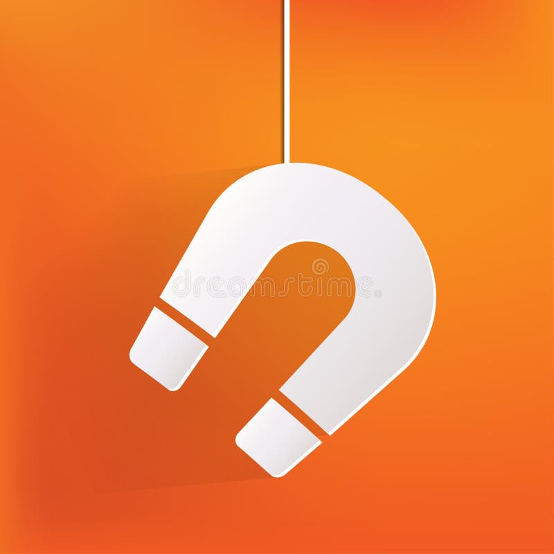 Magnet Symbol. Electromagnetism Symbol Stock Vector - Illustration of ...