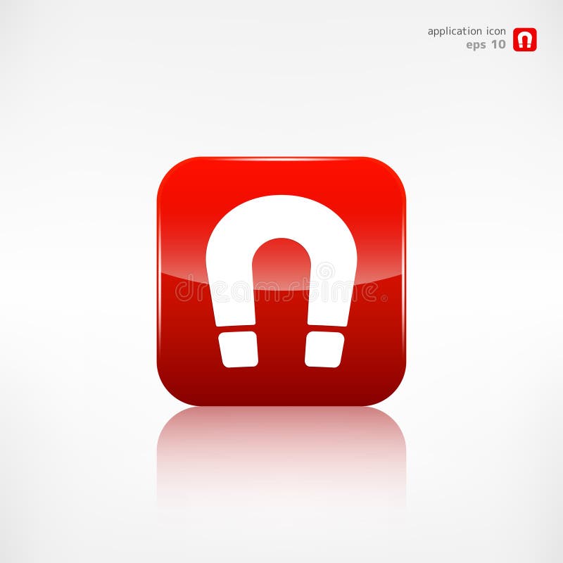 Magnet Symbol. Electromagnetism Symbol Vector. Stock Vector ...