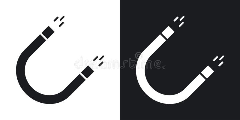 Magnet vecor icon set stock vector. Illustration of magnet - 340661355