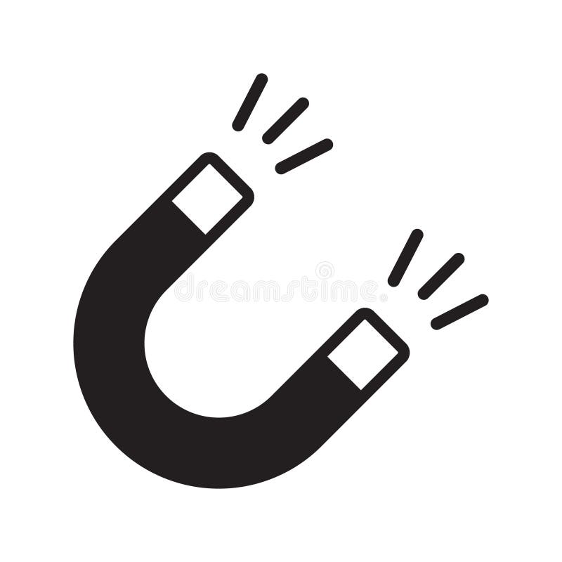 Magnet icon. stock vector. Illustration of symbol, science - 381766035
