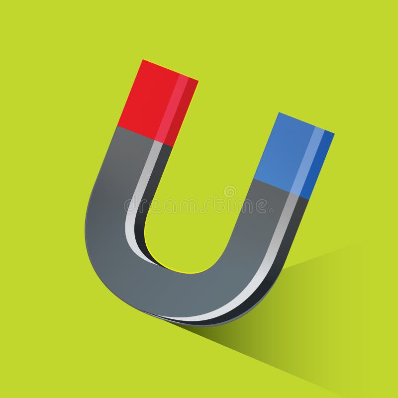 Magnet. Vector Illustration Decorative Design Stock Vector ...