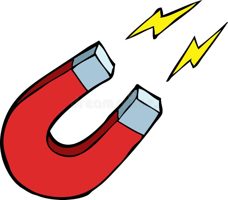 Magnet stock vector. Illustration of poles, attract, cute - 32180323