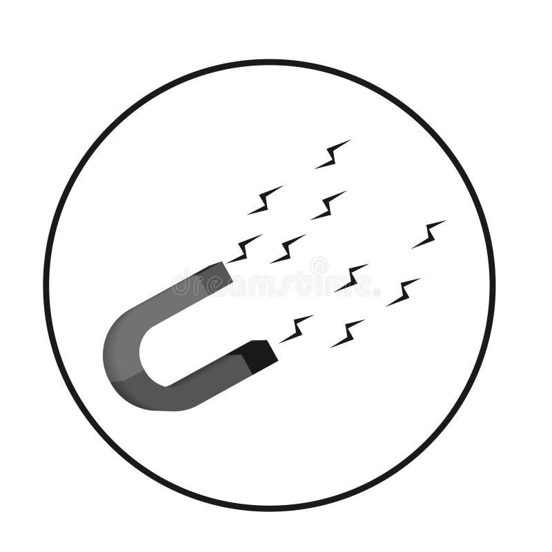 Magnet on a White Background Stock Vector - Illustration of cartoon ...