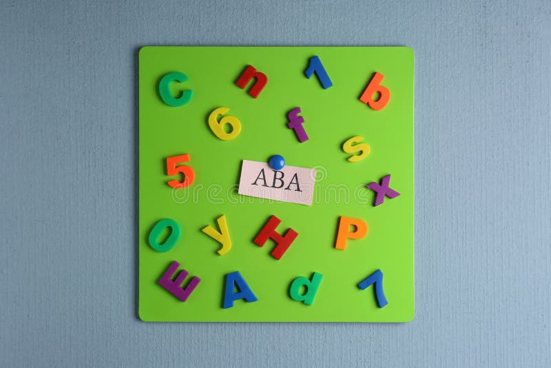 Magnetic Board with Abbreviation ABA Applied Behavior Analysis ...