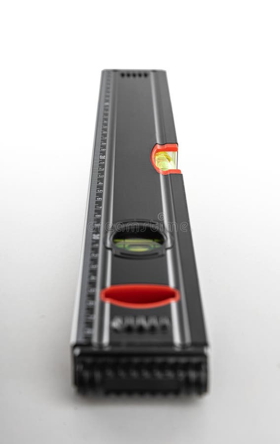 Magnetic Building Level Isolated on White. Stock Image - Image of ...