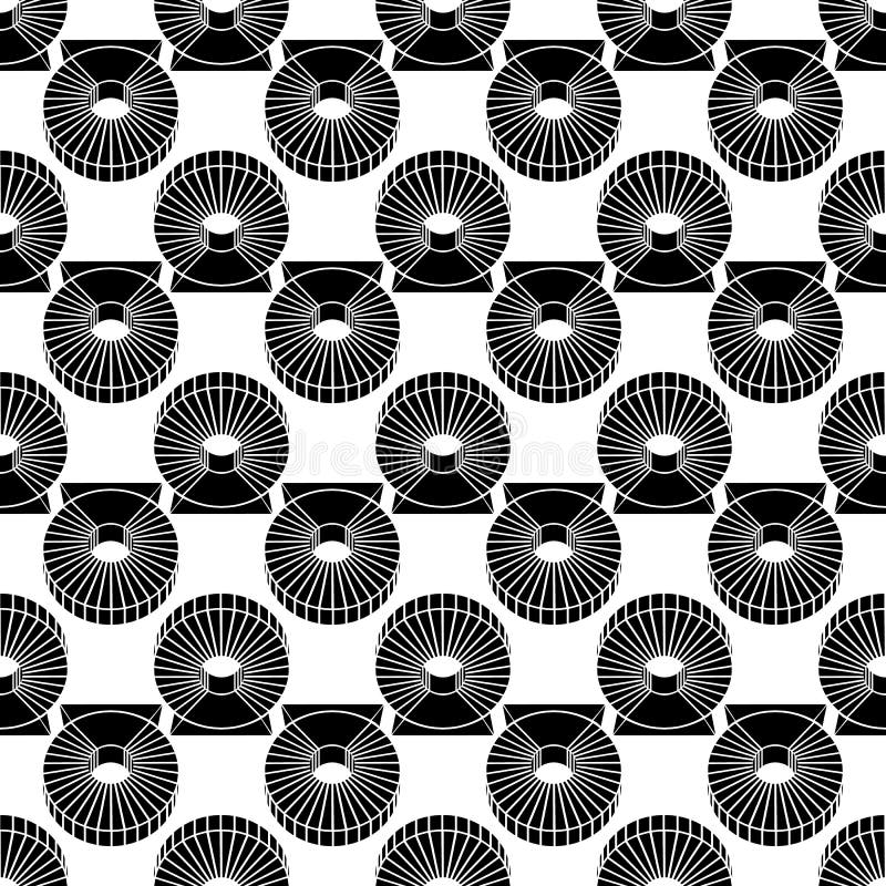 Magnetic Coil Pattern Seamless Vector Stock Vector - Illustration of ...