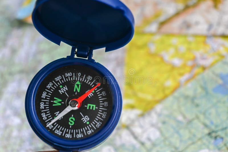 Magnetic compass stock photo. Image of exploration, direction - 240554374