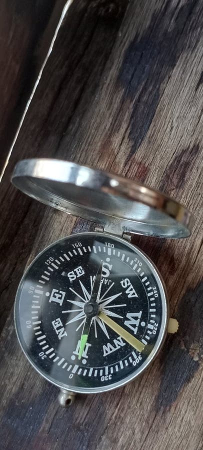 Magnetic Compass Made of Aluminum Stock Photo - Image of device, iron ...