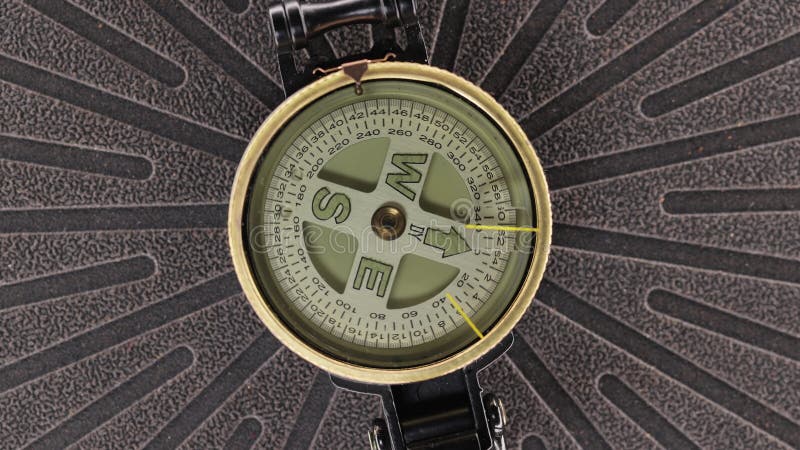 Compass Spinning Around on Black Background Stock Video - Video of ...