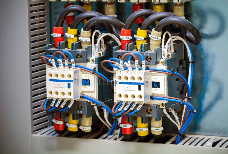 Magnetic contactor stock image. Image of cable, industry - 75629881