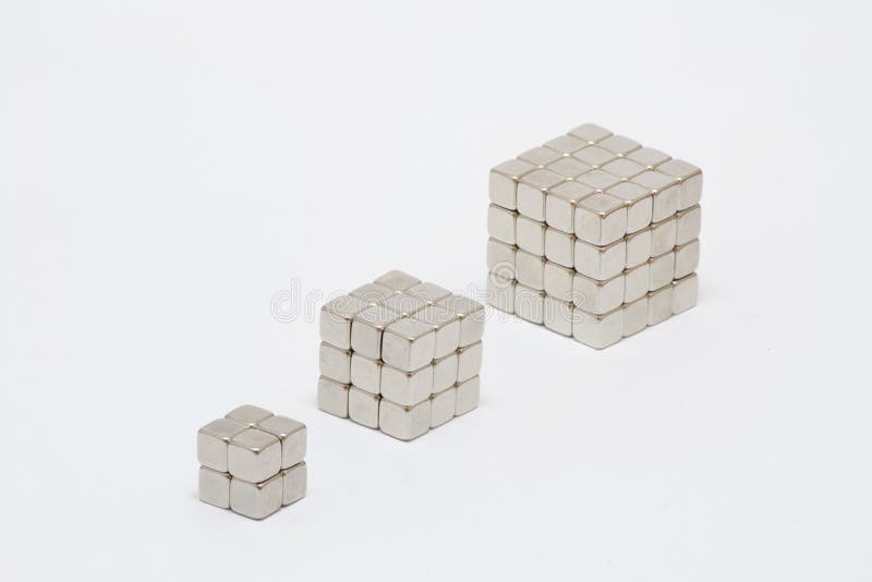 Magnetic Cubes stock image. Image of metallic, background - 37060405