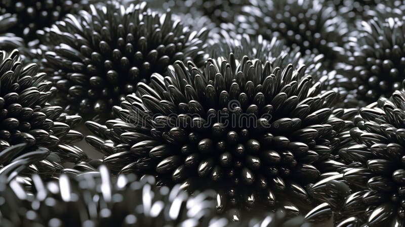 Magnetic Elegance: Exploring the Silver-Colored Ferrofluid Background ...