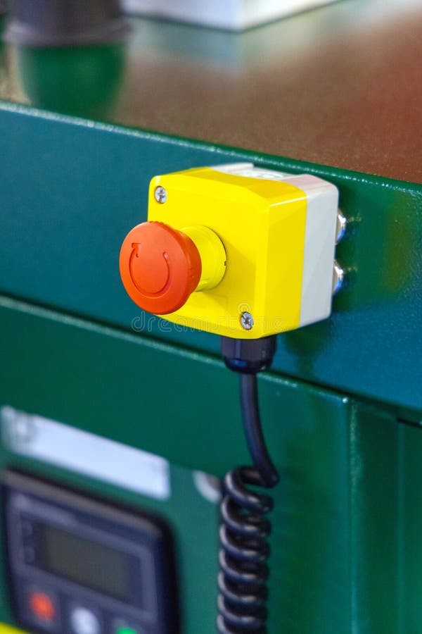 Magnetic Emergency Stop stock photo. Image of cable - 237438844