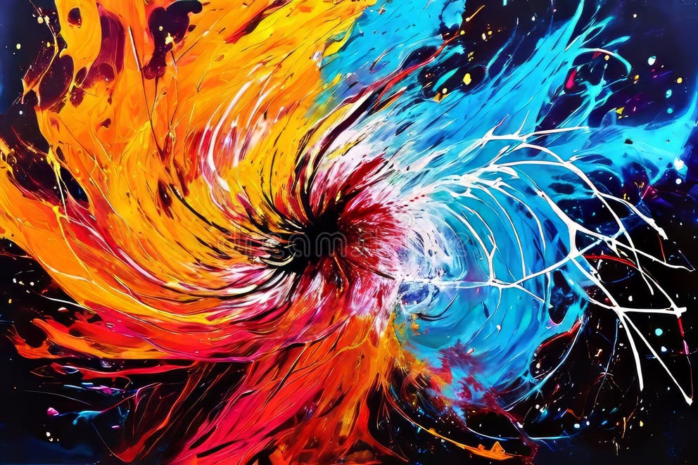 Magnetic Field Splattera Splatter that Forms a Swirling Magnetic Stock ...