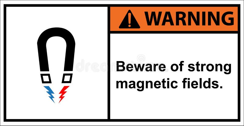 Warning Sign Magnetic Field Stock Illustrations – 448 Warning Sign ...