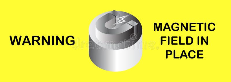 Warning Sign Magnetic Field Stock Illustrations – 448 Warning Sign ...