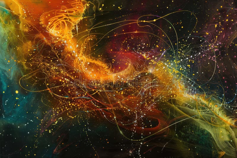 Magnetic Fields Concept with Dynamic Energy Flow, Glowing Force Lines ...