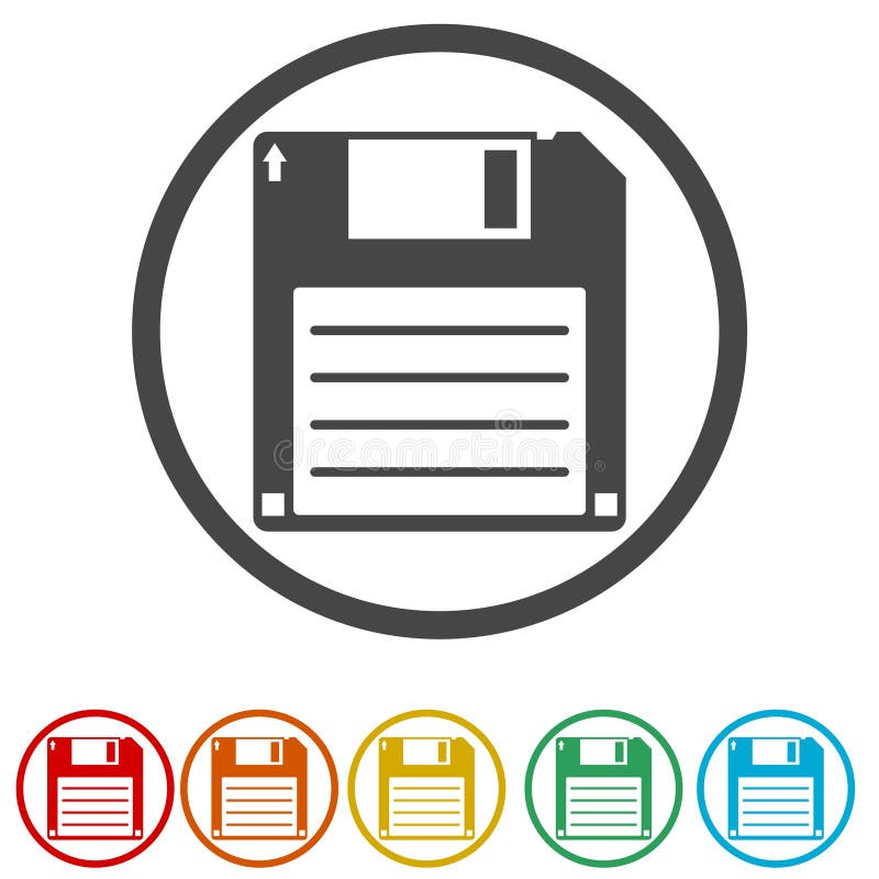 Magnetic Floppy Disc Icon Stock Illustrations – 1,688 Magnetic Floppy ...