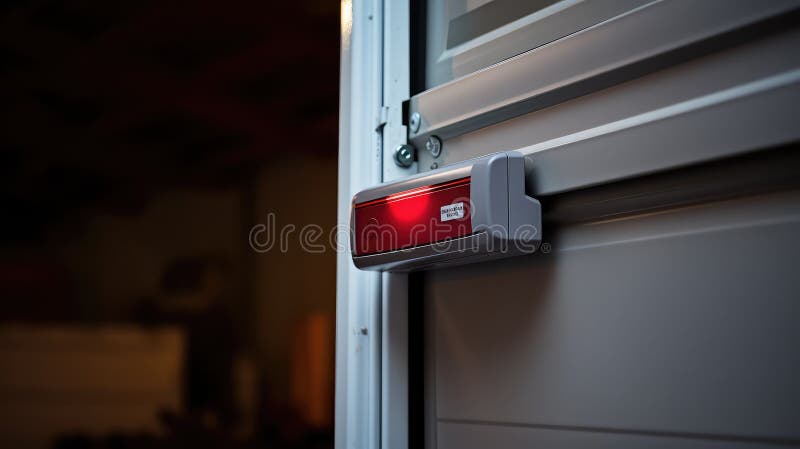 Magnetic Garage Door Sensor Stock Illustration - Illustration of ...