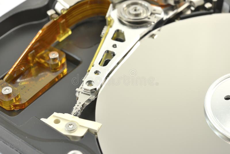 Magnetic Head of Hard Drive Stock Image - Image of circle, disc: 75397117
