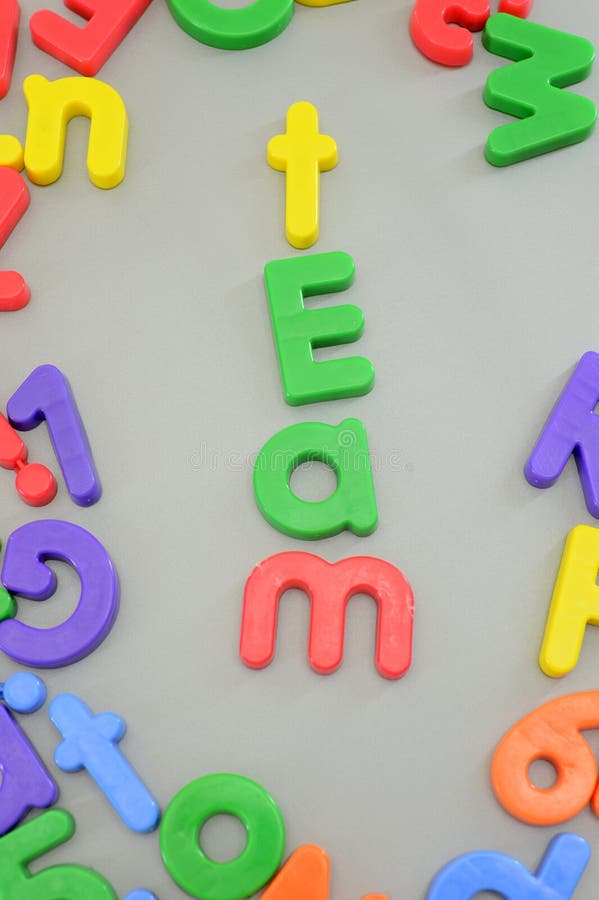 Magnetic Letters stock image. Image of colourful, nursery - 43760233