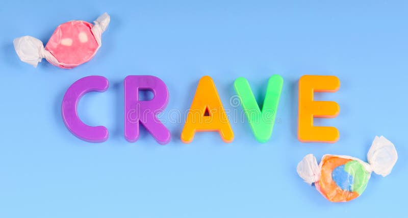 Magnetic Letters Spelling Crave Stock Photo - Image of crave, craving ...