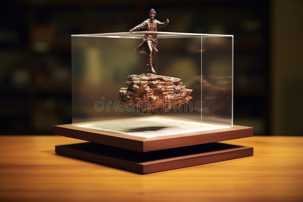 Magnetic Levitation Sculptures Defying Gravity Stock Illustration ...