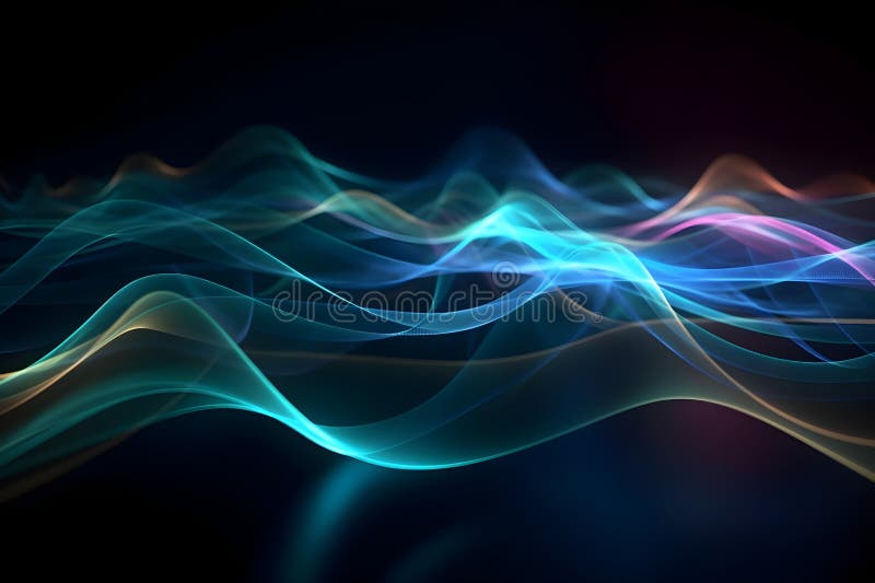 The Magnetic Mirage Abstract Background. Generative AI Stock ...