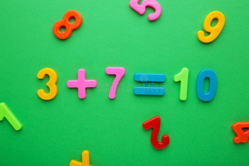 Coloured numbers stock image. Image of coloured, objects - 61316463