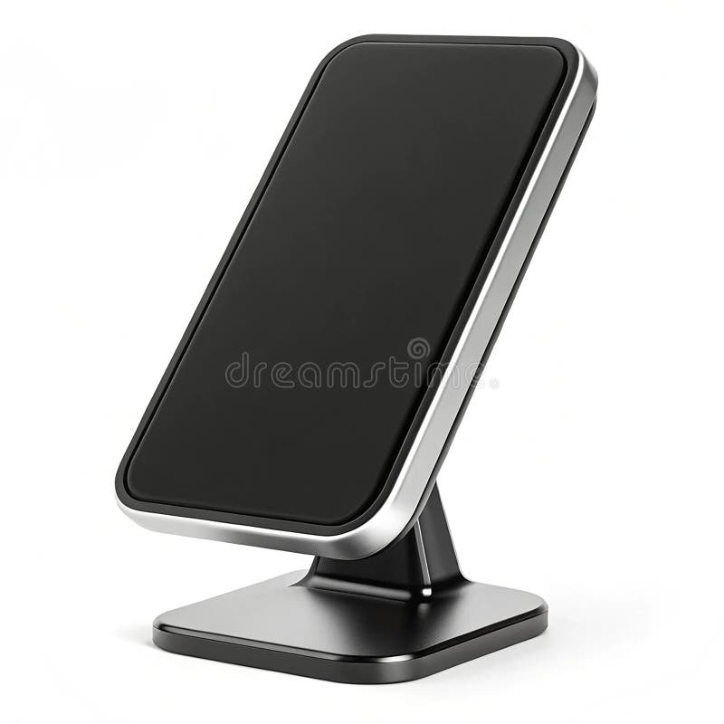 Magnetic Phone Holder Stand on White Background Stock Illustration ...