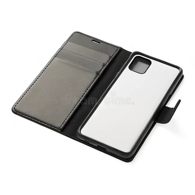 Magnetic Phone Wallet Case with Secure Closure Stock Illustration ...