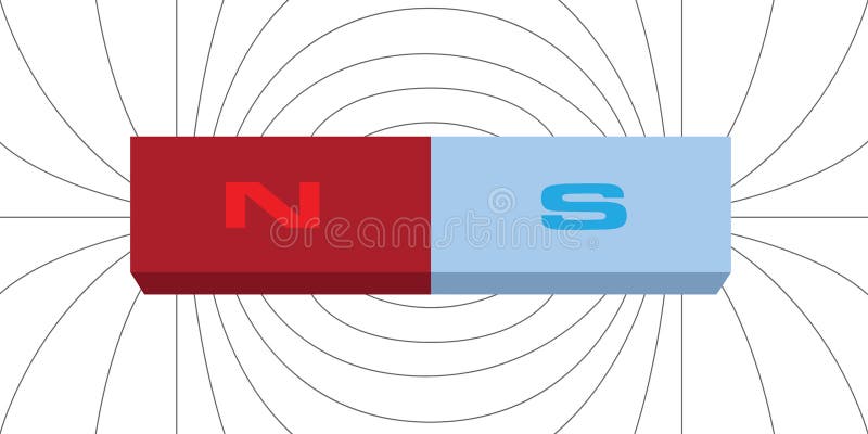 Magnetic poles stock vector. Illustration of cartoon - 27256892