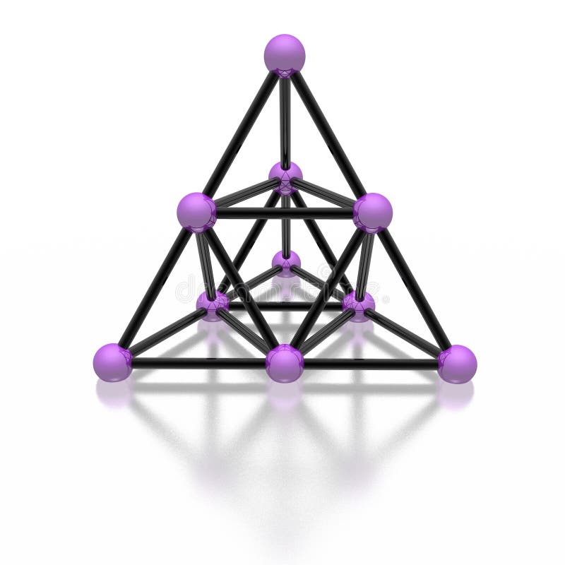 Magnetic pyramid stock illustration. Illustration of bisector - 9578137