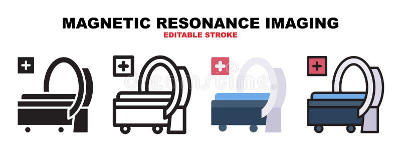 Magnetic Resonance Imaging Icon Set with Different Styles Stock Vector ...
