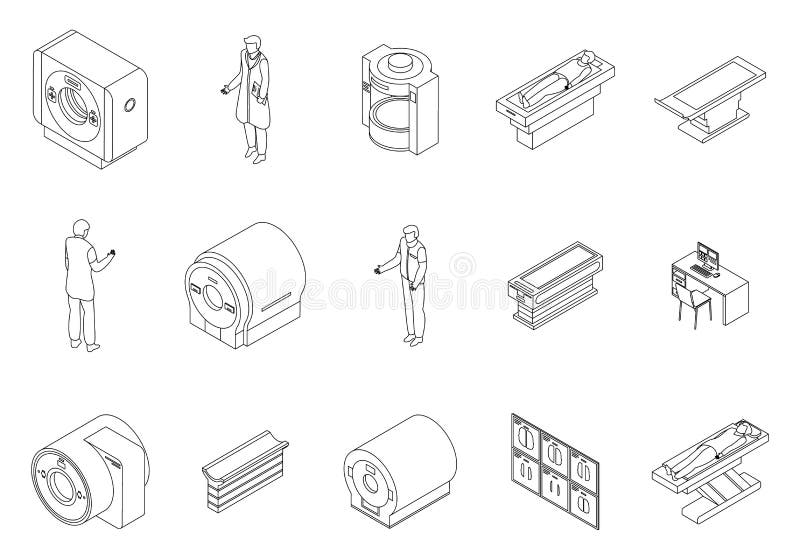 Magnetic Resonance Imaging Icons Set Vector Outline Stock Vector ... Magnetic Resonance Imaging Icons Set Vector Outline Stock Vector ...
