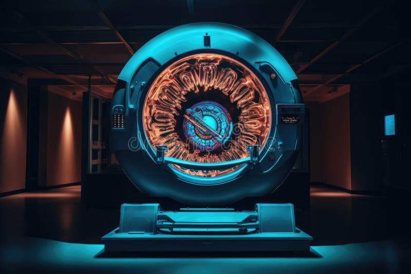 Magnetic Resonance Imaging (MRI) Scan. 3D Rendering, a Dramatic Photo ...