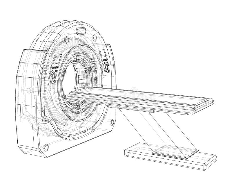 3d Illustration of a MRI Machine Stock Vector - Illustration of design ...