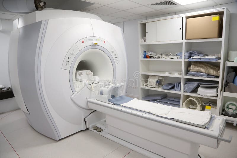 Magnetic Resonance Imaging Scanner in a Hospital Laboratory Stock Photo ...