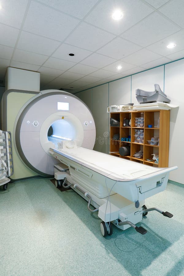 Magnetic Resonance Spectroscopy Machine in Hospital Stock Image - Image ...