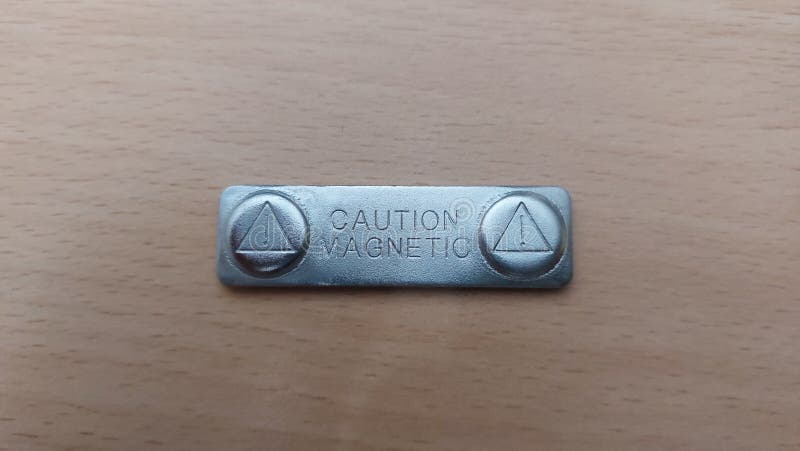 Magnetic Stickers for Signage in the Office for Work Stock Image ...