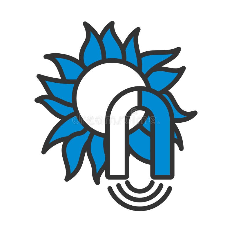 Magnetic Storm Icon stock vector. Illustration of climate - 256887121