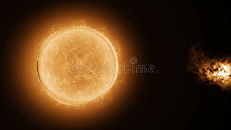 Magnetic Storm from the Sun. Flash in the Sun Stock Video - Video of ...