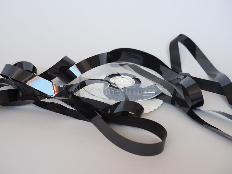 Magnetic tape tangle stock image. Image of tape, magnetic - 340777917